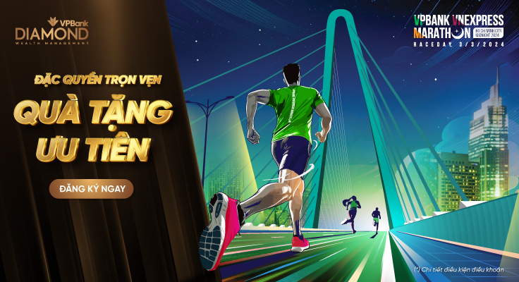 QUÀ TẶNG VPBANK DIAMOND TẠI GIẢI CHẠY VVMM HỒ CHÍ MINH 2024
